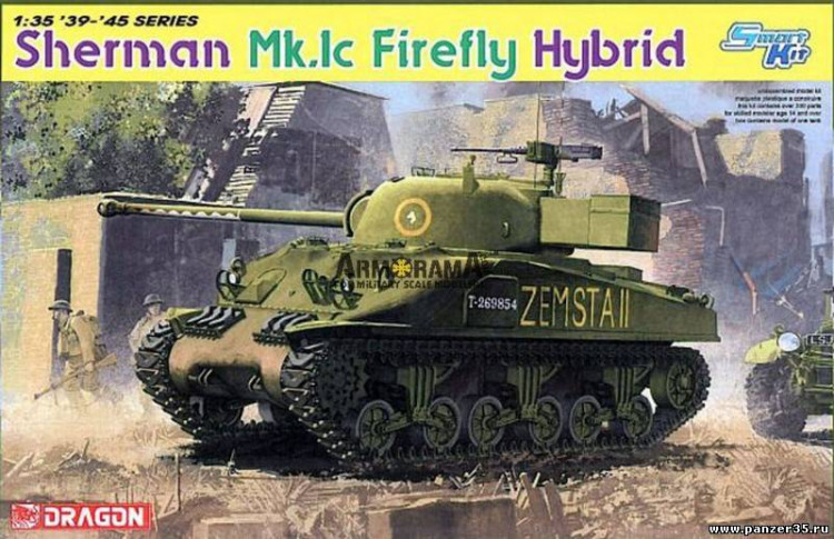 Dragon 6228 British Sherman Mk. Ic Firefly (hybrid),сборные масштабные ...