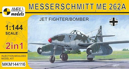 Mark 1 Models MKM144116 1/144 Me 262A 'Jet Fighter/Bomber' (2in1 ...