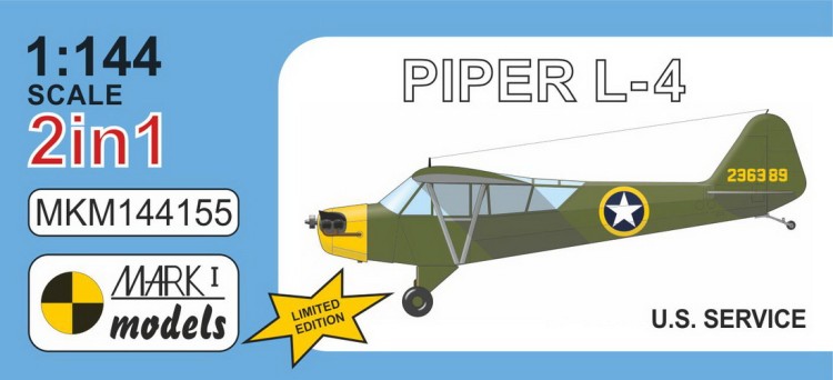 Mark 1 Models 144155 Piper L-4 'US Service' (2-in-1) 1/144 ,сборные ...
