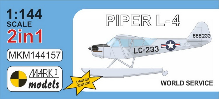 Mark 1 Models 144157 Piper L-4 'World Service' (2-in-1) 1/144 ,сборные ...