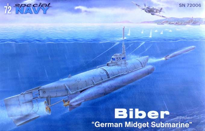Special Hobby SN72006 1/72 Biber 'German Midget Submarine' (5x camo ...