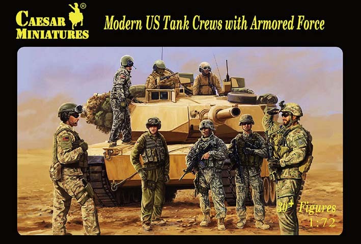 Caesar Miniatures H103 Modern US Tank Crews with Armored Force 1/72