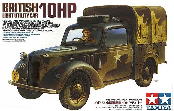 Tamiya 35308 Light Utility Car 10hp (Tilly) английский автомобиль 1/35 ...
