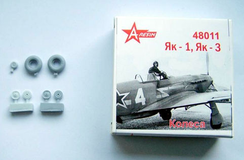 A-resin 48011 Як1, Як3 Колеса шасси 1:48,Магазин сборных моделей ...