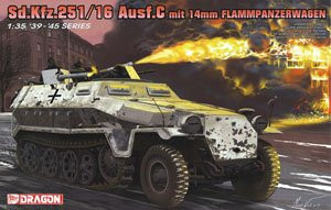 Dragon 6864 SdKfz 251/16 Ausf.C mit 14mm Flamm 1/35,сборные масштабные ...