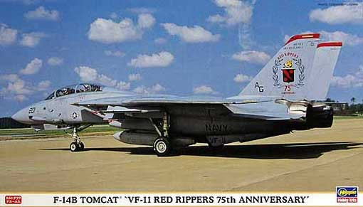 Hasegawa 00881 F-14B Tomcat (VF-11 "Red Rippers" 75th Anniversary) 1/72 ...