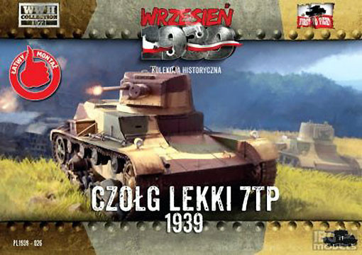 First To Fight FTF-026 Light Tank 7TP, однобашенный 1939 1/72 ,сборные ...