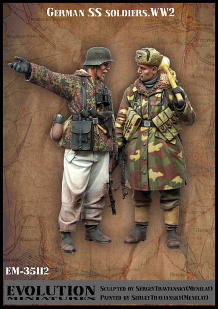 Evolution Miniatures 35112 German SS soldiers, WW2 ,сборные масштабные ...