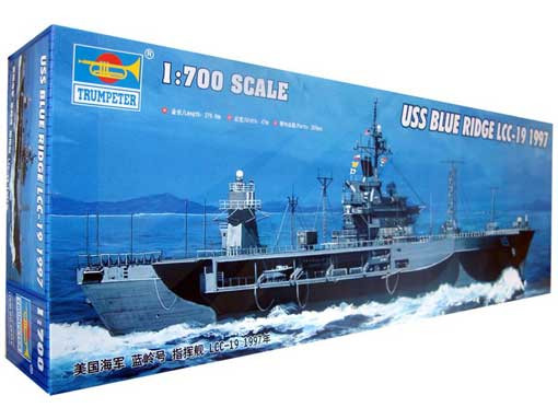 Trumpeter 05715 USS Blue Ridge LCC-19 1997 1/700,сборные масштабные ...