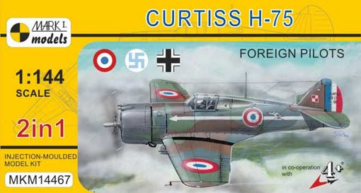Mark 1 Models MKM14467 1/144 Curtiss H75 'French Pilots' (2in1),Магазин ...