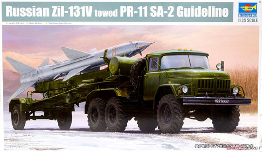 Trumpeter 01033 SA-2 Guideline Zil-131V Truck 1/35,сборные масштабные ...
