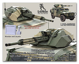 LiveResin LRE35302 TIGER-M serie - RCW armor turret with improved 30mm ...