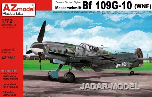 AZ Model 75002 Messerschmitt Bf-109G-10 (NWF) 1/72,сборные масштабные модели Купить ...