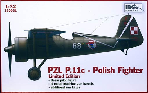 IBG Models 32003L PZL P.11c Polish Fighter (w/ figure&barrels) 1/32 ...