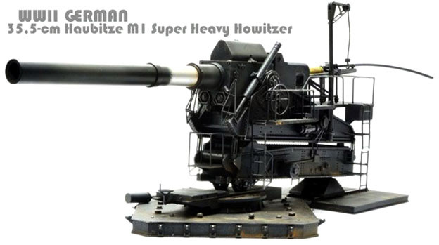 Soar Art SRTMT35002 WWII German 35.5cm M1 Super Heavy Howitzer 1:35 ...