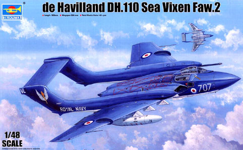 Trumpeter 05808 de Havilland DH.110 Sea Vixen Faw.2 1/48,сборные ...