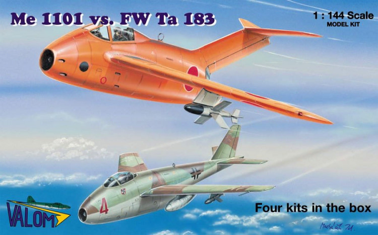 Valom 14401 Me 1101 vs. FW Ta 183 (4 kits inside) 1/144 ,сборные ...