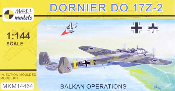 Mark 1 Model MKM14464 1/144 Dornier Do 17Z2 Balkan Operations (4x camo ...