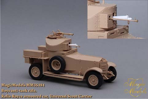 Magic Models MM35181 Boys anti-tank rifle: Rolls-Royce armoured car ...